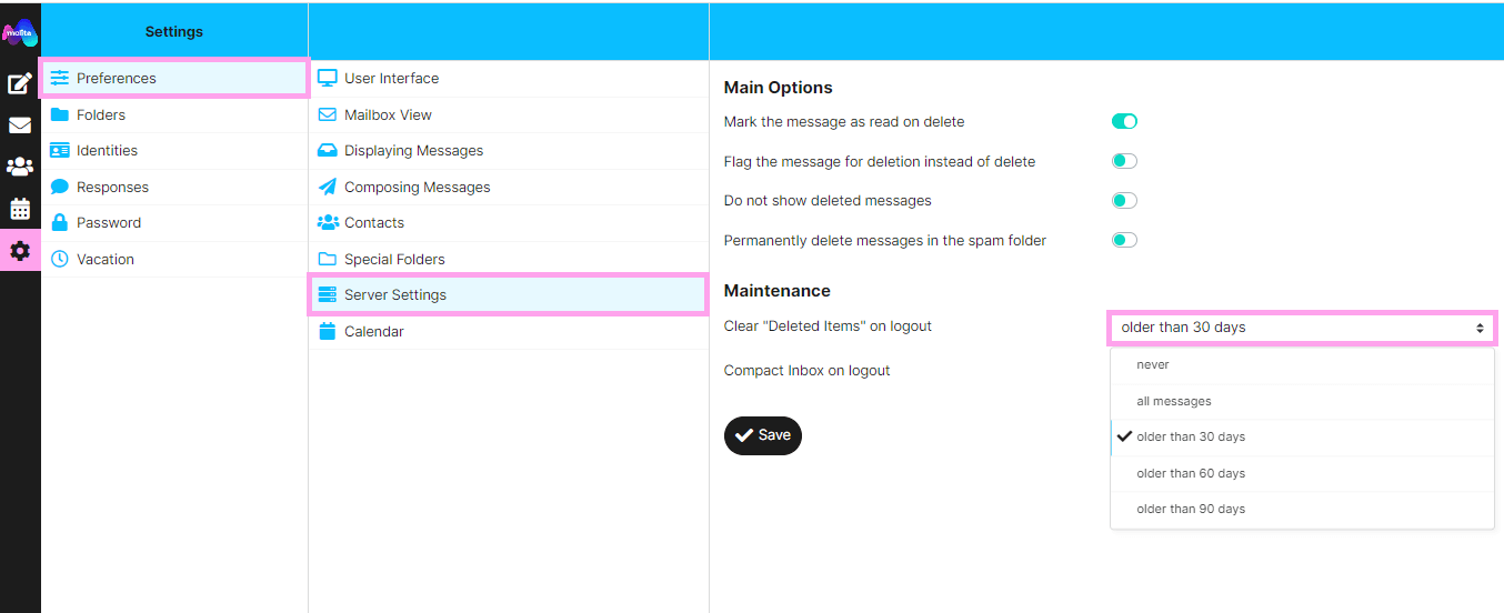 Managing Webmail Folders: Setting Automatic Deletion and Creating New ...
